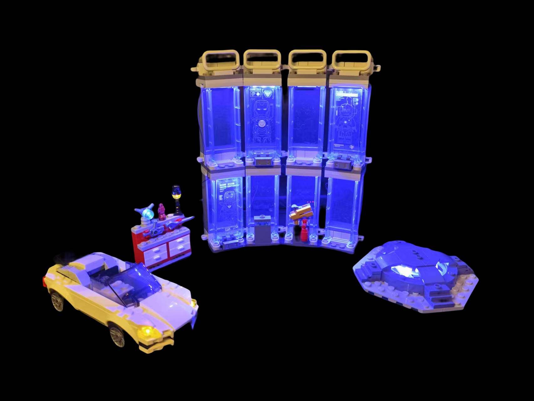 Iron Man Armory 76216 LED Lighting kit – Glow Bricks